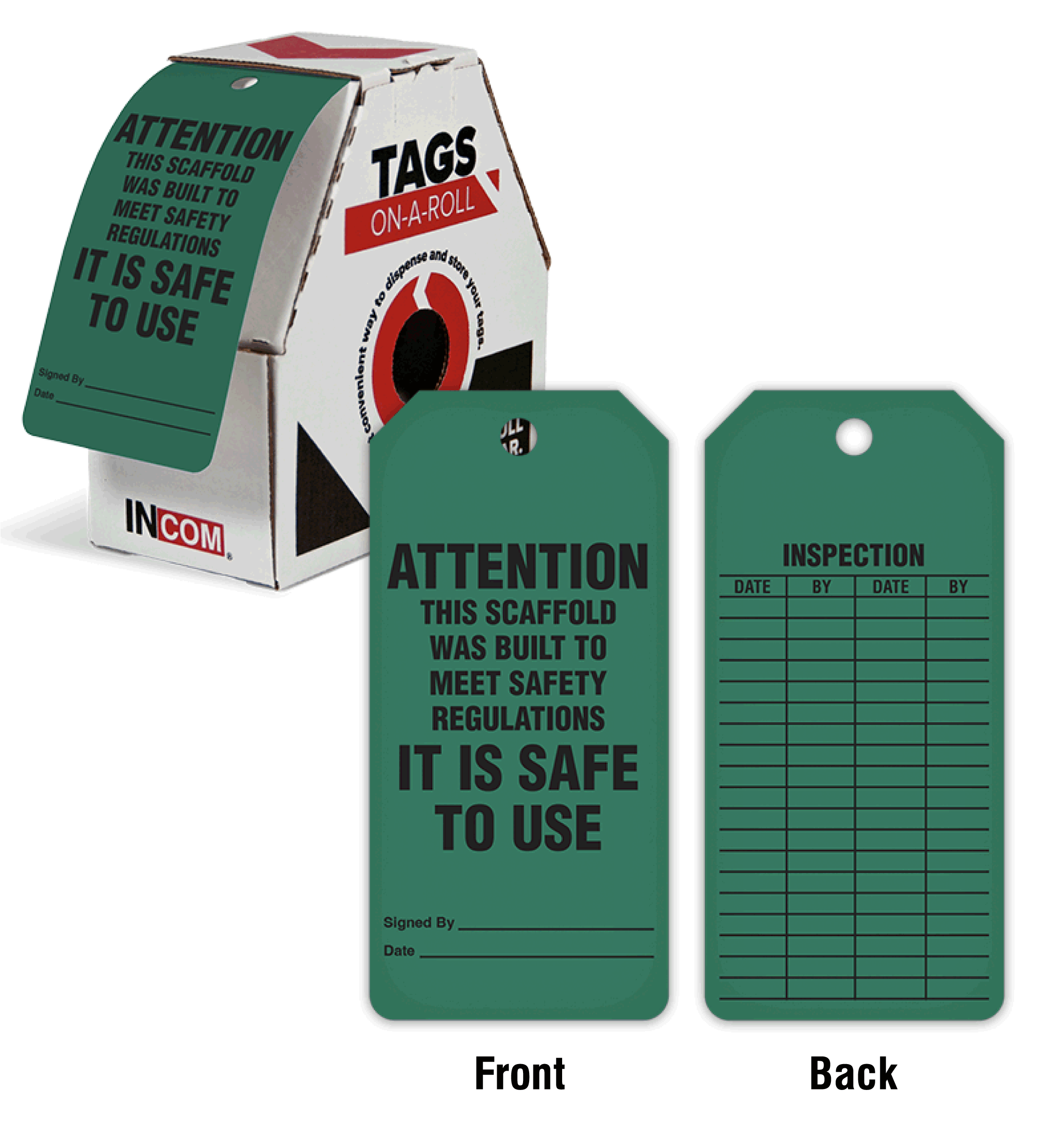 Attention Scaffold Is Safe To Use Tags on a Roll - Shop Now w/ Fast ...