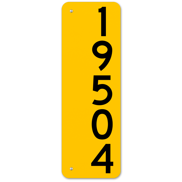 Vertical 911 Address Sign with Street Name - Shop Now, Ships Fast