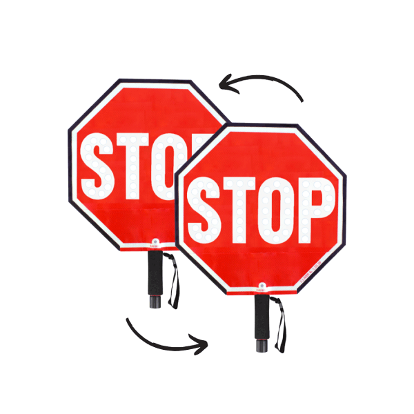 12" LED Stop / Stop Paddle - In Stock, Ships Fast
