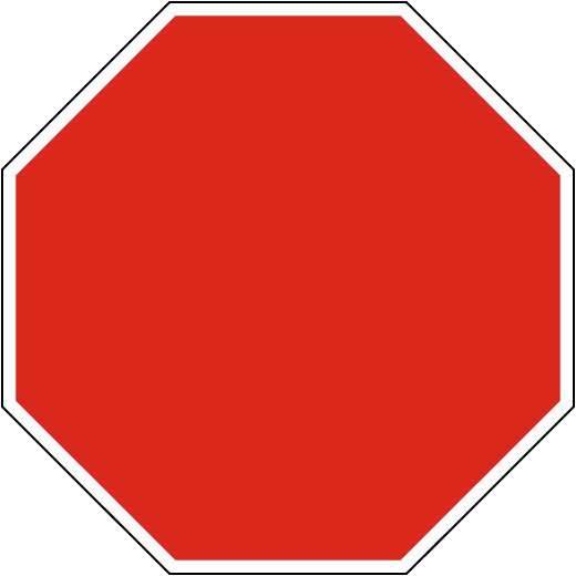 Custom Octagon Solar LED Traffic Signs - Shop Now, Ships Fast