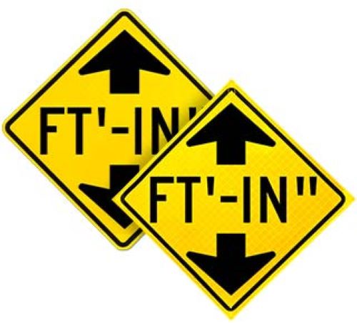Custom Yellow Diamond Low Clearance Sign - Shop Now, Ships Fast