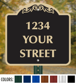 Personalized 911 Address Sign YIPTOUR Custom Reflective 911 Address ...