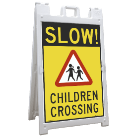 Slow Children Crossing Sign