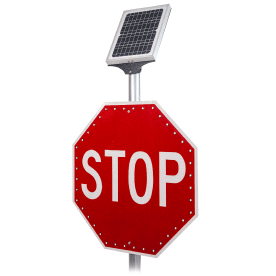 Solar Powered Stop Signs